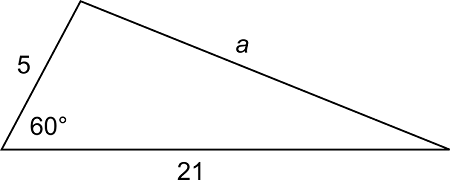 Find the exact length of the unknown side of the triangle shown to the ...