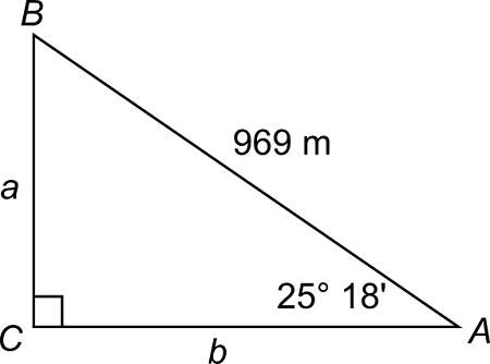 Solve the right triangle for the given figure below. | Homework.Study.com