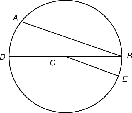 In the diagram of the circle with center C. Which is longer overline DB ...