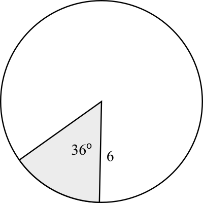 Find the area of each shaded sector. Round to the nearest hundredth ...