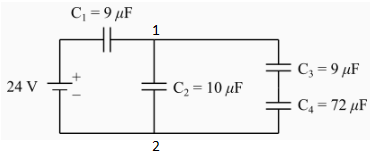 For the circuit shown in the figure below, find the voltage across the ...