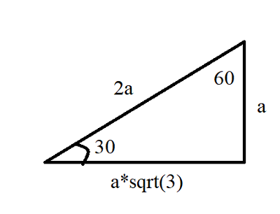 Use a right triangle to show that \sin \frac{\pi}{6} = \frac{1}{2} and ...