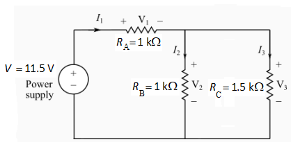 For the circuit shown below, calculate the voltage drop V3. | Homework ...