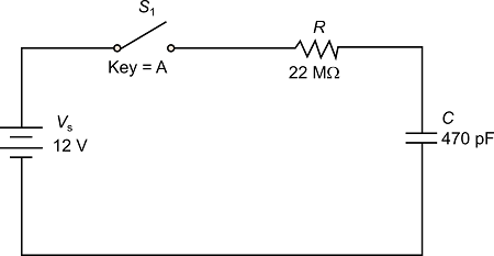 Consider the RC circuit below. What is the voltage across the capacitor ...