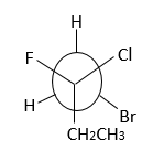 Convert the given Newman projection to the equivalent line-angle ...