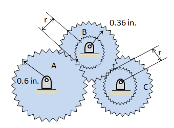A simplified gear system for a mechanical watch is shown. Knowing that ...