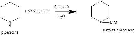 Deduce the product formed when the given compound is treated with NaNO2 ...