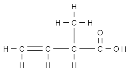 Name the following compound: CH_2=CH-CH(CH_3)-COOH. | Homework.Study.com