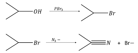 Draw two steps to convert (CH3)2CHOH to each of the following compounds ...