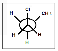 Draw the gauche conformer of the following compound looking down the ...