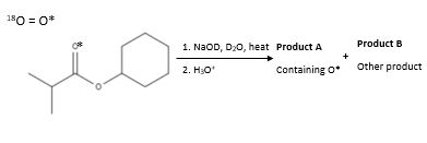 The following starting material is isotopically labeled with O-18 (the ...