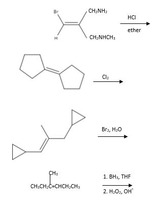 Predict the major product(s) and show stereochemistry for questions ...