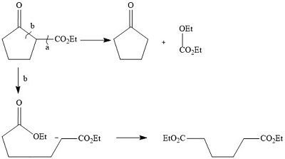 The ketoester shown below is the product of a Dieckmann reaction. What ...