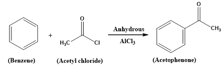 Outline methods for the preparation of acetophenone (phenyl methyl ...