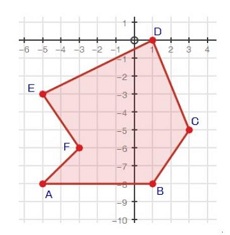 Find the area of the following shape. Show and explain how to arrive at ...