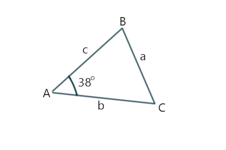 Solve \triangle{ABC} given \angle{A} = 38^{\circ}, a = 11 cm, and c ...