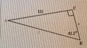 Solve the right triangle by finding the unknown variables. | Homework ...