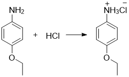 What is the chemical equation for the acid-base reaction that occurs ...