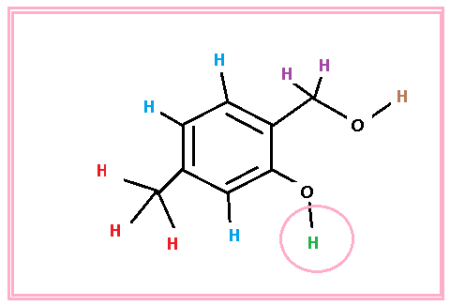 Select the most acidic hydrogen in the below molecule. Make the ...