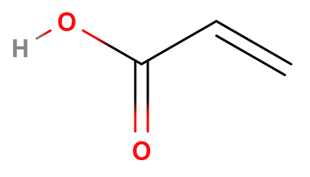 Acrylic acid, whose formula is HC3H3O2 or is used in the manufacture of ...