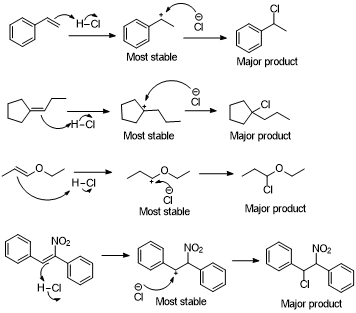 1. Draw the detailed mechanism for the reaction of each of the ...