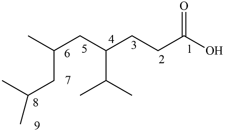 Chalk out the name of the compound using IUPAC rules. | Homework.Study.com