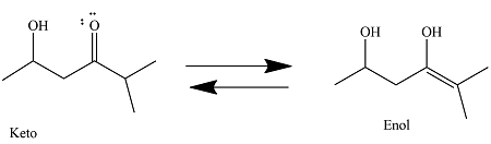 Draw the the keto form of each enol tautomer in the given molecule ...