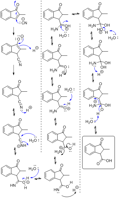 Provide a mechanism 1. NaOEt, [{Image src='img75846235036869419973.jpg ...