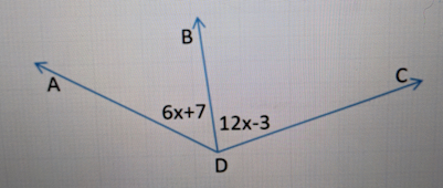 If the measurement of angle ADC = 112, then the measurement of angle ...