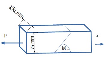 Two wooden members of uniform rectangular cross section are joined by ...