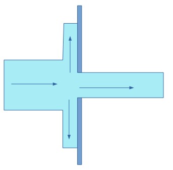 A plate is 50 cm in diameter and has a sharp-edged orifice at its ...