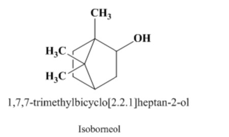 1. A sample of isoborneol prepared by reduction of camphor was analyzed ...