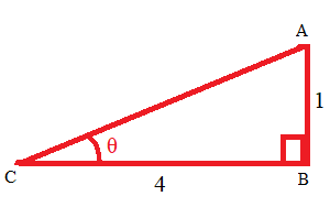 In the given diagram, what will be the exact value of cos 2\theta ...