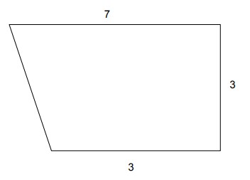 Find the area of the shape shown below. _____ square units | Homework ...