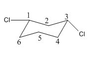 Name the compound shown below. A) trans- 1, 2-dichlorocyclohexane B ...