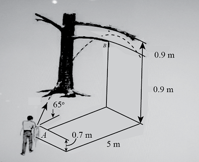 While holding one of its ends, a worker lobs a coil of rope over the ...