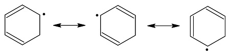 Draw three resonance forms for the cyclohexadienyl radical. | Study.com