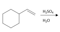 Draw the product of the following reaction: H2SO4, H2O | Homework.Study.com
