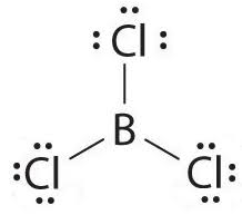 Draw and explain the Lewis structure for the molecule BCl3, which does ...