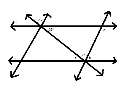 Then, consider straight line with angles b, 90 and a. S... | Homework ...