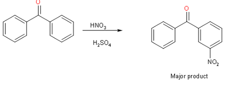 Predict the major product (or products) formed when benzophenone reacts ...