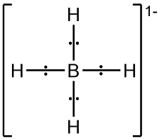 What are the formal charges on each of the atoms in the BH4- ion? Hint ...