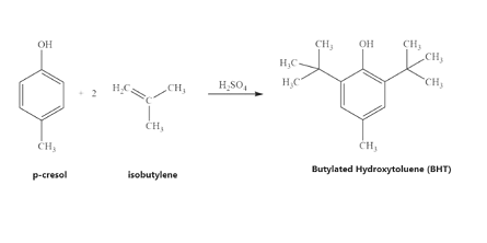 How to synthesize benzene 2-methyl-1-propene to butylated hydroxy ...