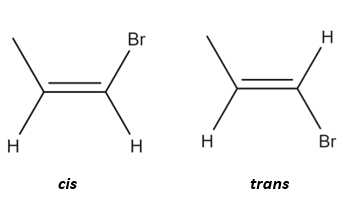 Construct models of all the stereoisomers of 1-bromopropene. Draw the ...