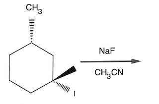 Indicate the mechanism of the reaction. Reactants: NaF and CH3CN ...