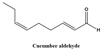 The unmistakable odor of a freshly cut cucumber is largely due to ...