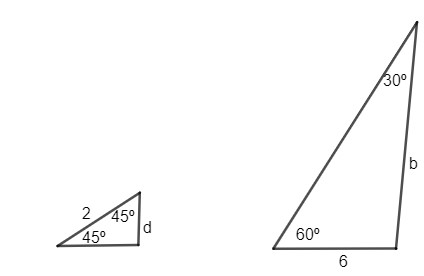 For the right triangles the below find the exact values of the side ...
