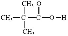 Give the IUPAC name for the mentioned carboxylic acid. (CH3)3COOH ...
