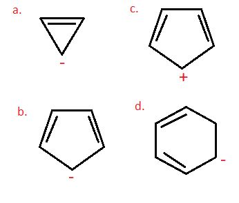 Which of the following ions is aromatic? | Homework.Study.com