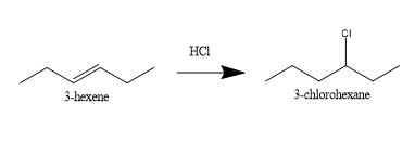 Predict products when HCl is added to the following compounds ...